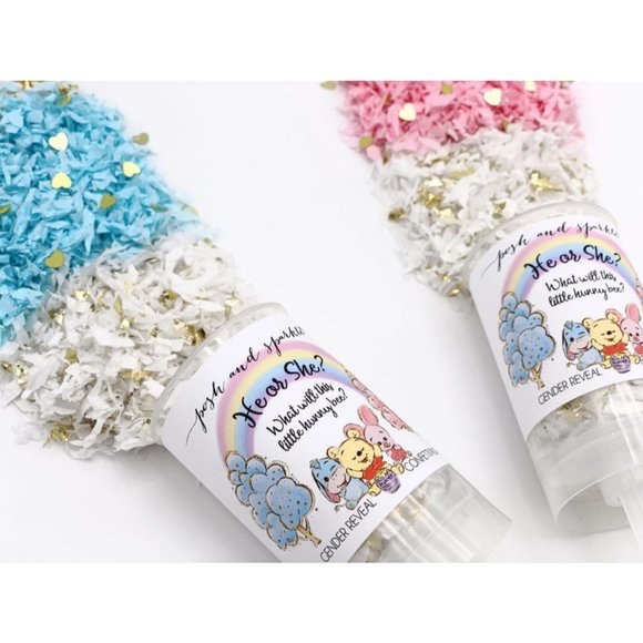 Party Supplies | Set Of 1 He Or She Reveal Confetti Popper Pops | Poshmark